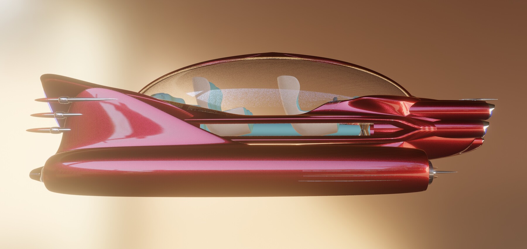 ArtStation - RETROFUTURISTIC FLYING CAR | Artworks