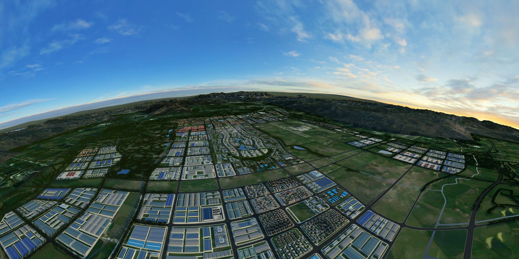 ArtStation - Urban Planning - Aerial View of a Large City 04 | Resources