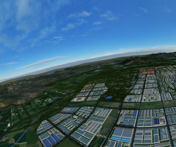 ArtStation - Urban Planning - Aerial View of a Large City 04 | Resources