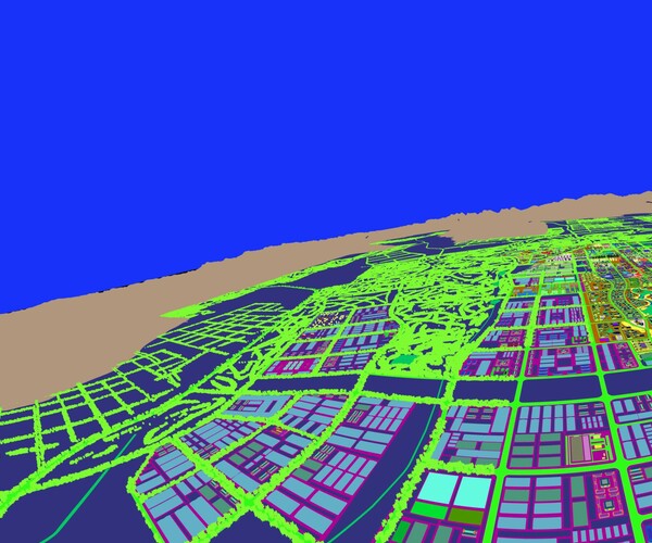 ArtStation - Urban Planning - Aerial View of a Large City 04 | Resources
