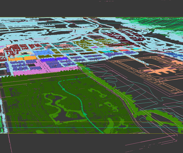 ArtStation - Urban Planning - Aerial View of Large City 06 | Resources