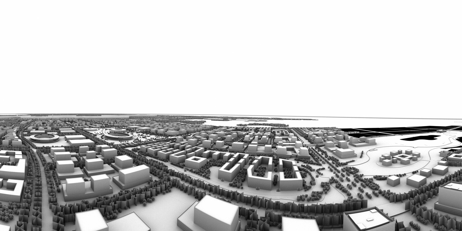 ArtStation - Urban Planning - Large City Night 01 | Resources