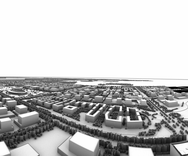 ArtStation - Urban Planning - Large City Night 01 | Resources