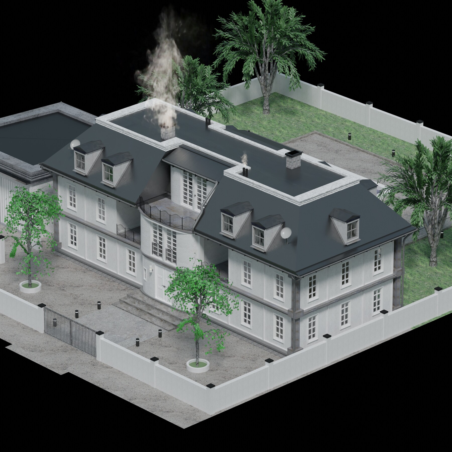 ArtStation - German Villa 1 | Game Assets