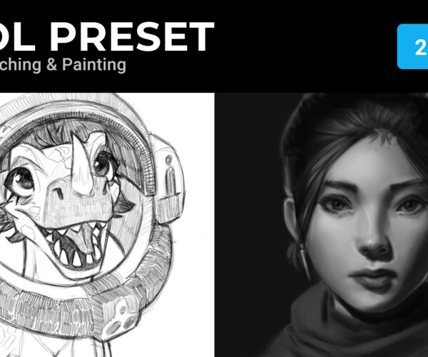 ArtStation - Sketch / Render Tool Preset | Brushes