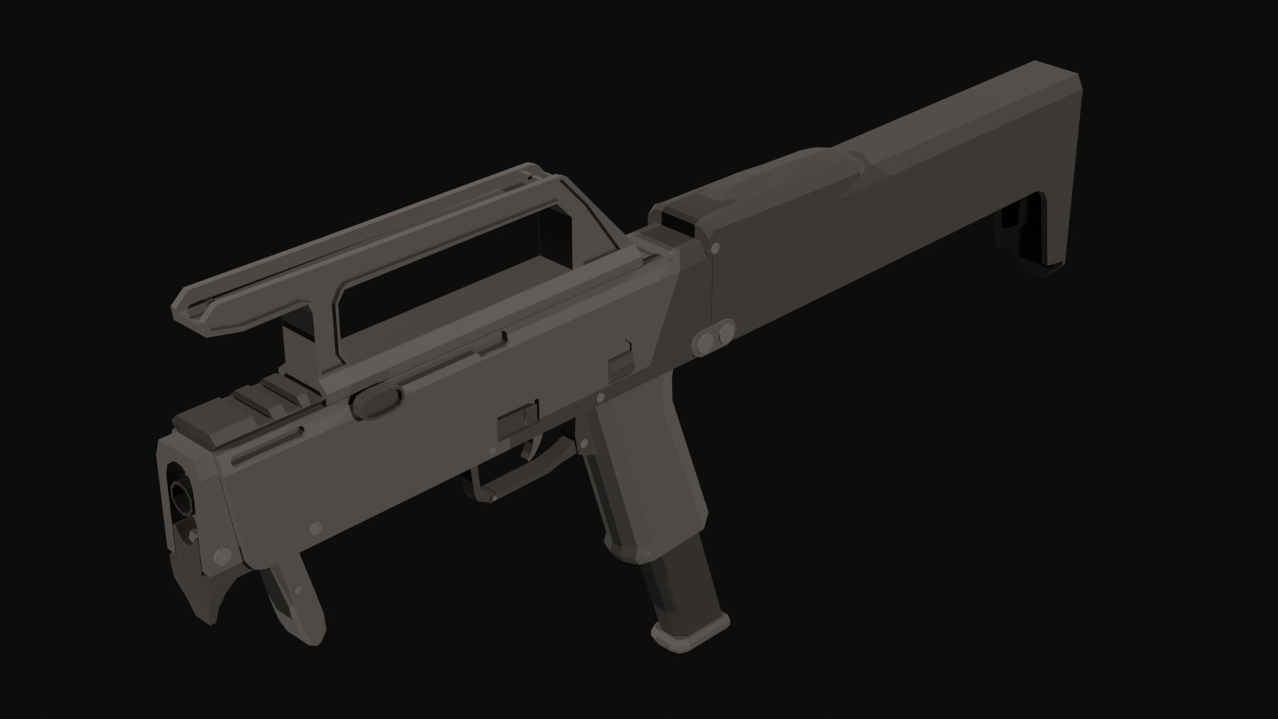 ArtStation - FMG9 Low Poly | Game Assets