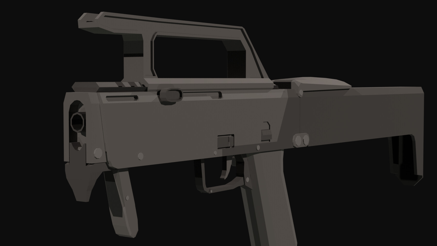 ArtStation - FMG9 Low Poly | Game Assets