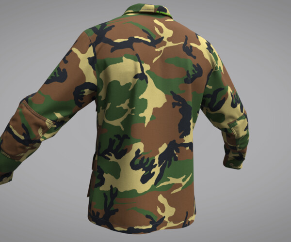 ArtStation - Military Jacket (BDU Battle Dress Uniform) (Marvelous ...