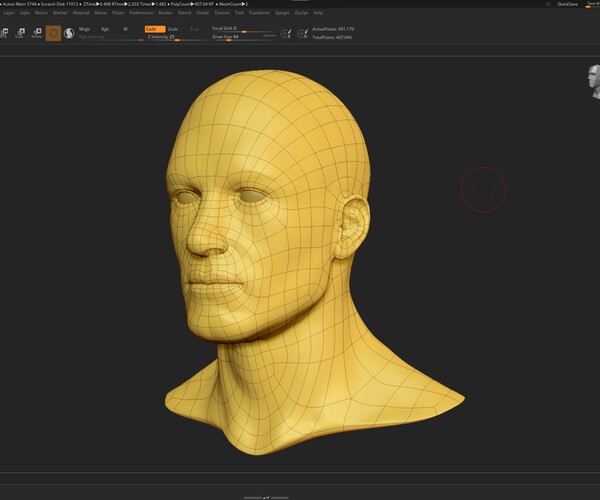 ArtStation - FREE Male Head Base Mesh Pro | Resources