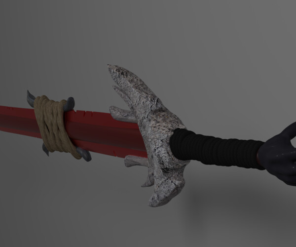 ArtStation - Red Sword in Blender | Game Assets