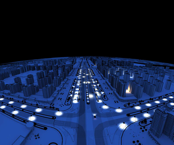 ArtStation - Urban Planning - Night Scene 03 | Resources