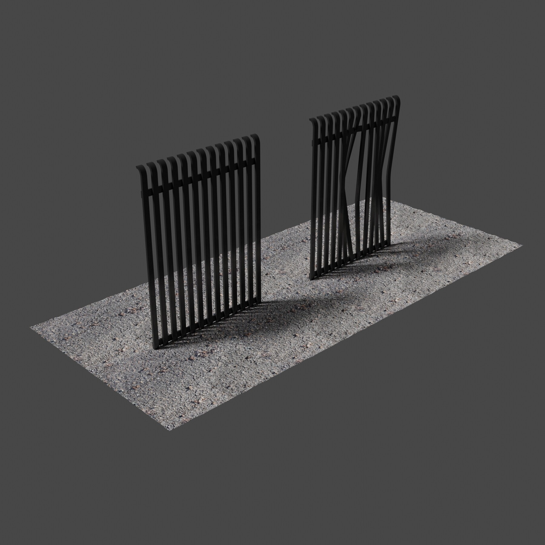 ArtStation - Fence 7 - 3D-Model | Game Assets