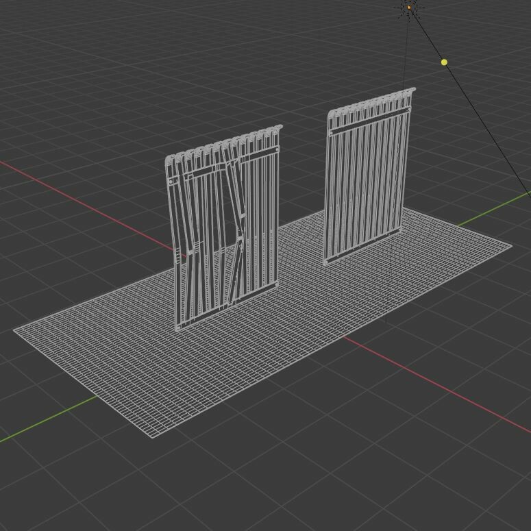 ArtStation - Fence 7 - 3D-Model | Game Assets