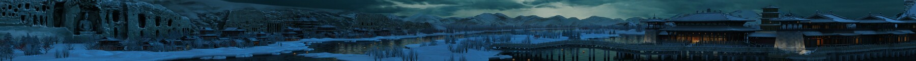 ArtStation - Winter city building snow scene 01 | Resources