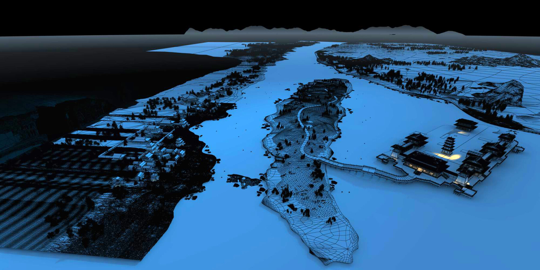 ArtStation - Winter city building snow scene 01 | Resources