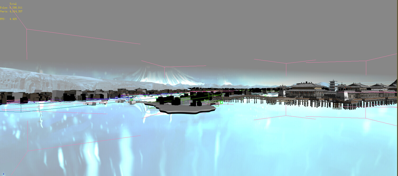 ArtStation - Winter city building snow scene 01 | Resources