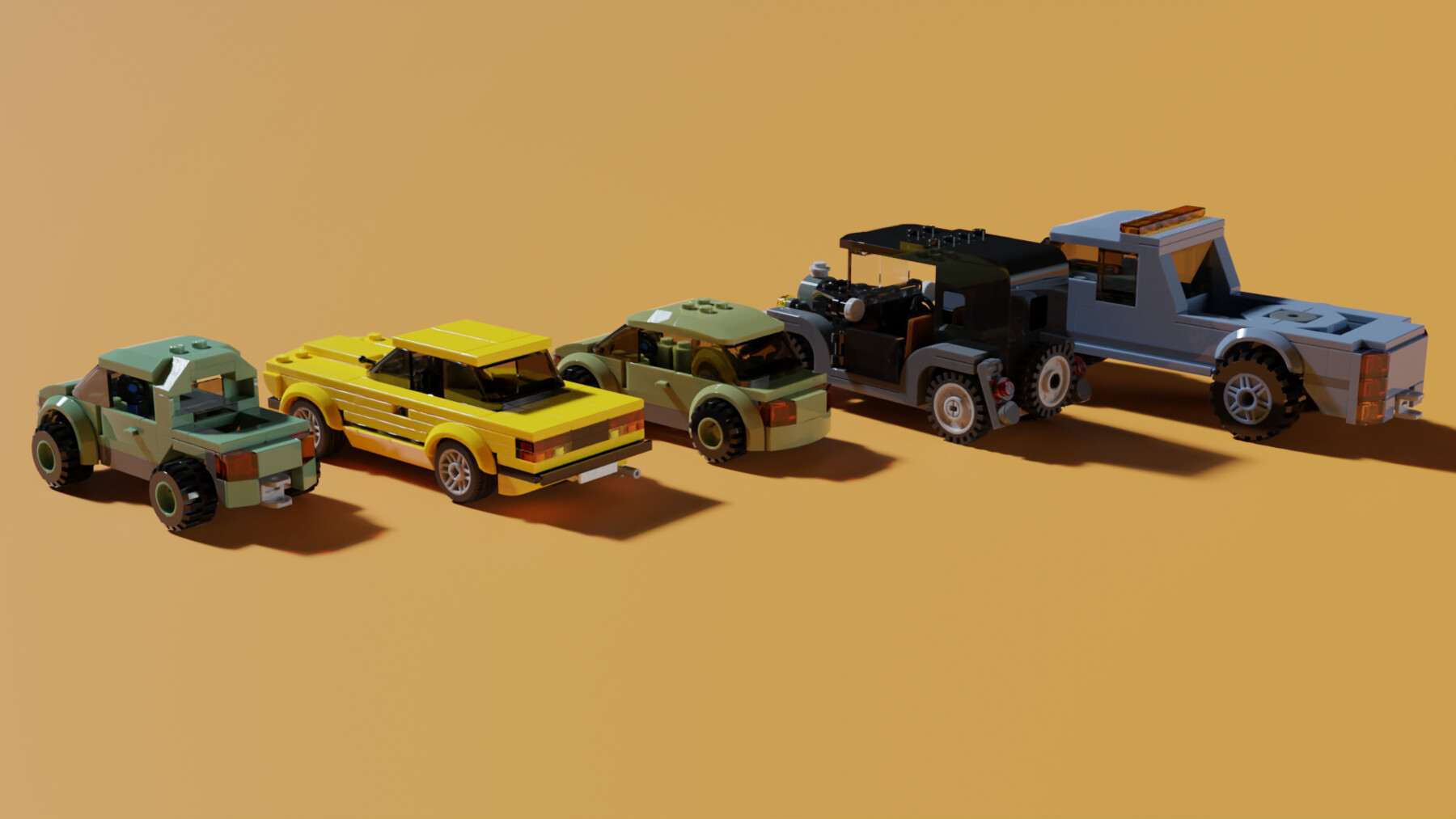 ArtStation - LEGO car traffic pack | Resources