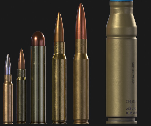 ArtStation - Bullet Pack 1 | Game Assets