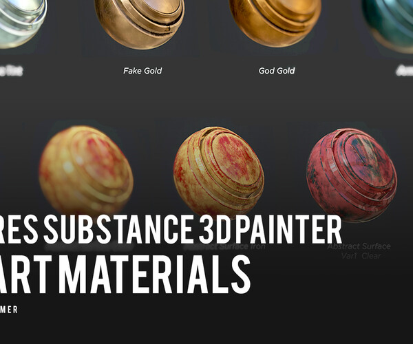 ArtStation - 9 Hi-Res Substance 3D Painter Smart Materials - by ...