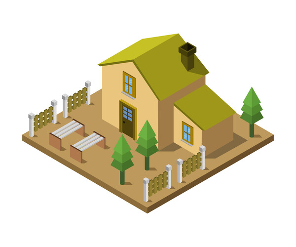 ArtStation - Isometric house | Artworks