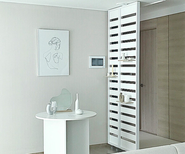 ArtStation - False wall interior horizontal wide partition | Resources