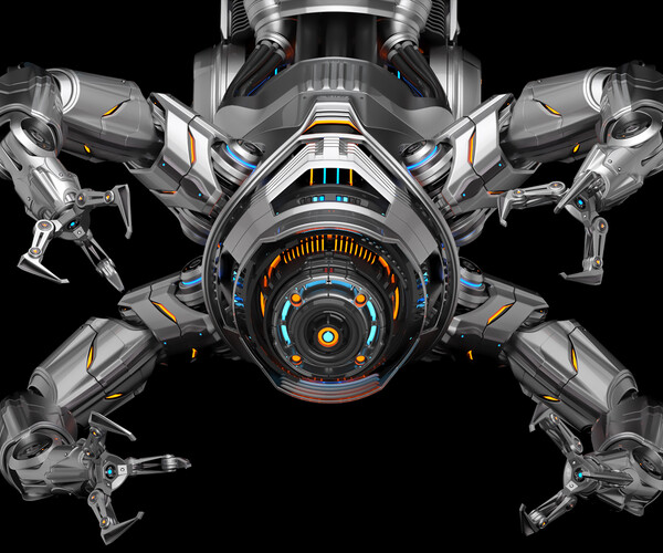 ArtStation - Assembly Robot 2 Rigged And Animated 3D MODEL | Resources