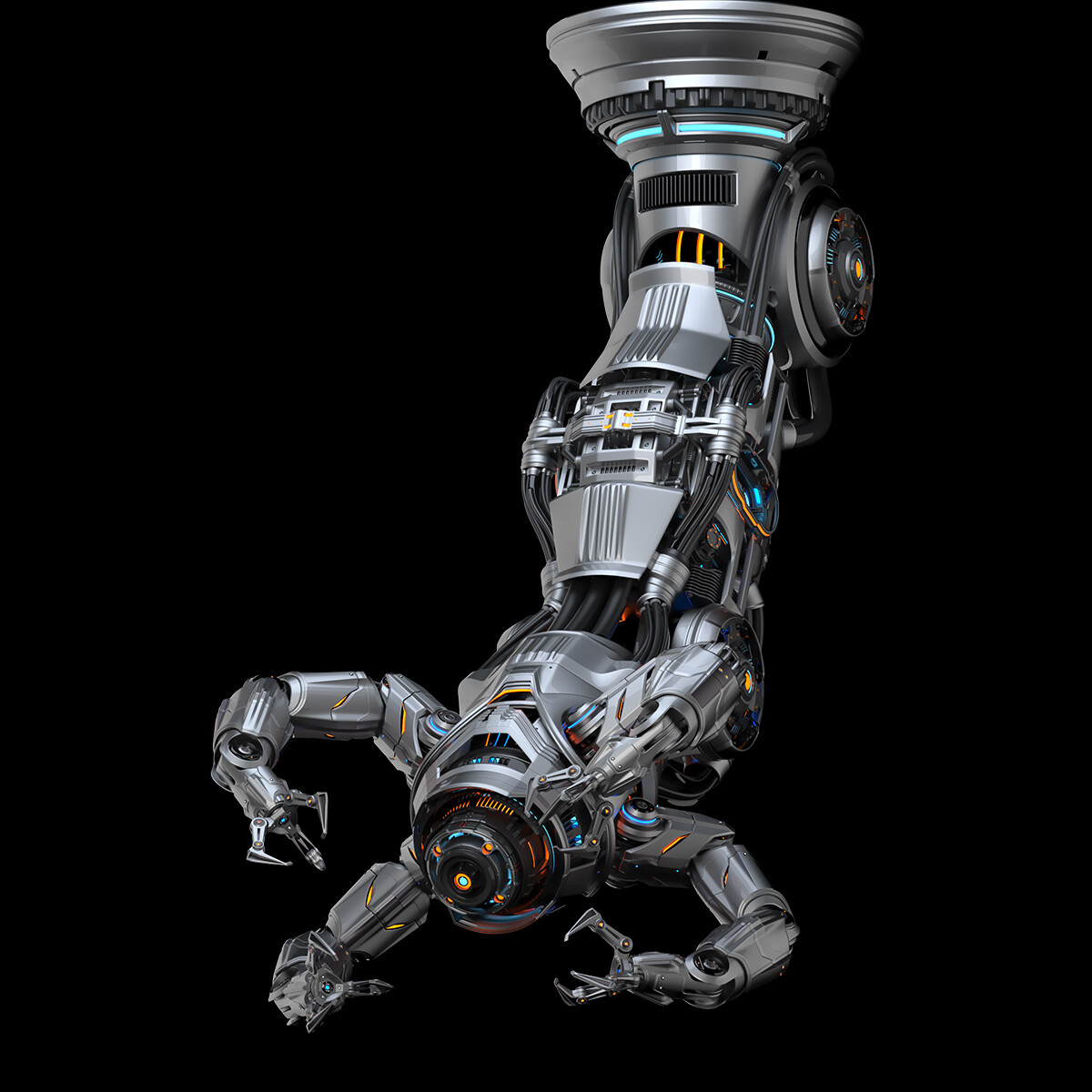 ArtStation - Assembly Robot 2 Rigged And Animated 3D MODEL | Resources