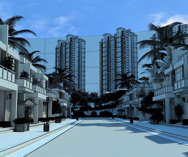 ArtStation - High-end residential community villa | Resources