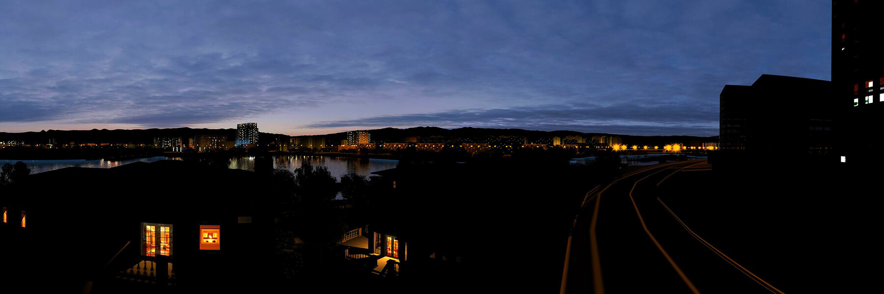 ArtStation - Superior Villa Lake Night View | Resources