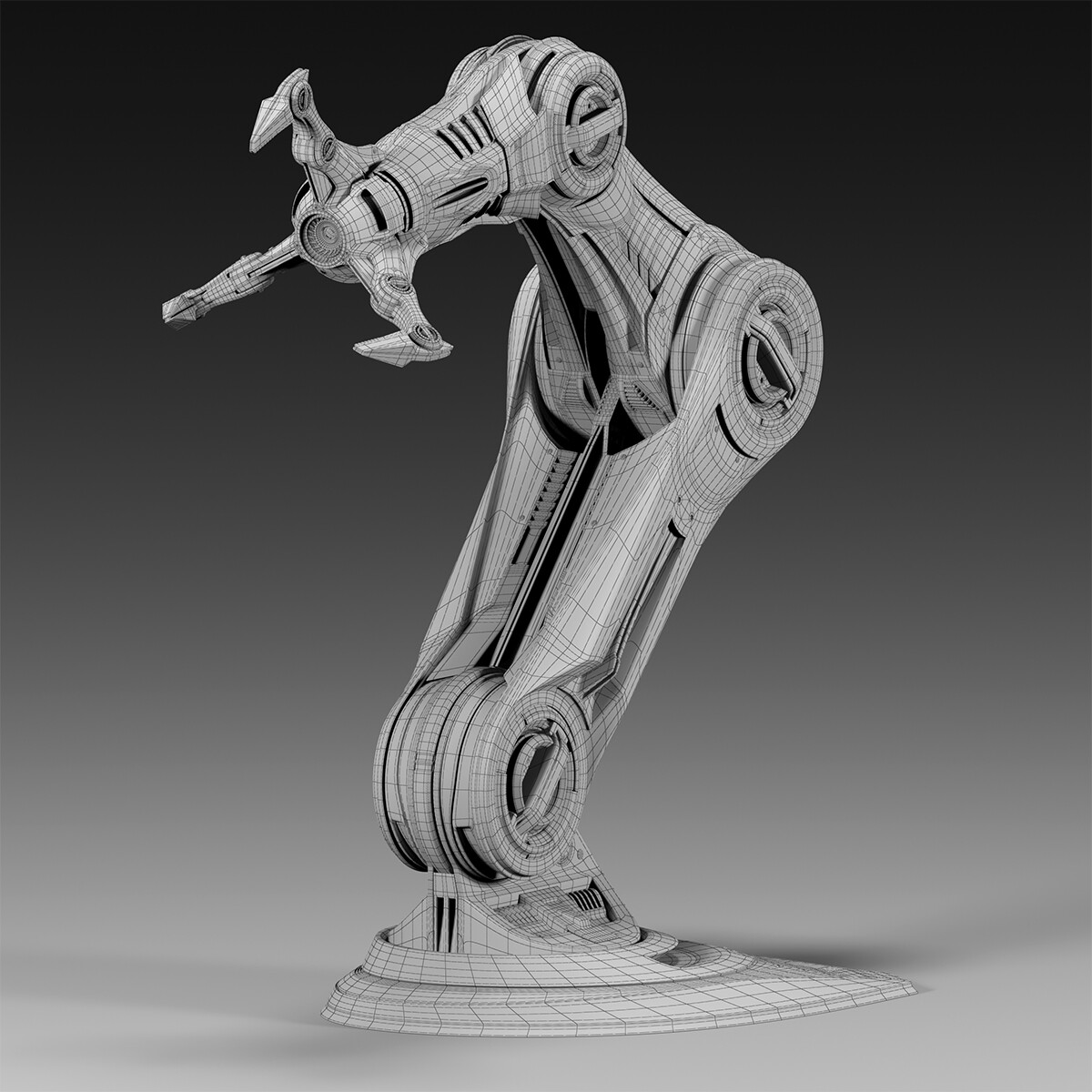 ArtStation - Robotic Arm Rigged 3d Model | Resources