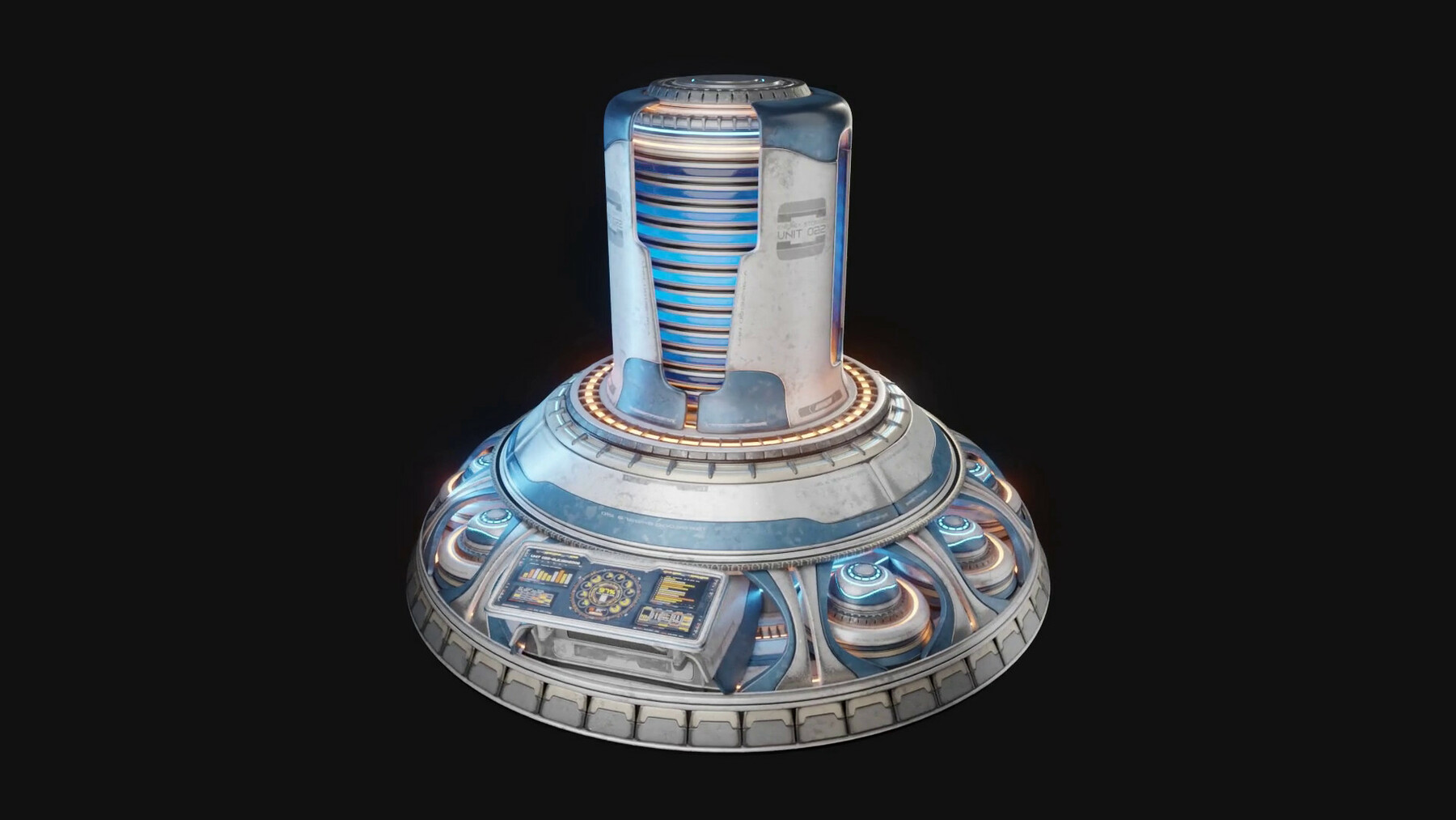 ArtStation - Sci-Fi Heavy Battery - Hipoly 3D Model | Resources