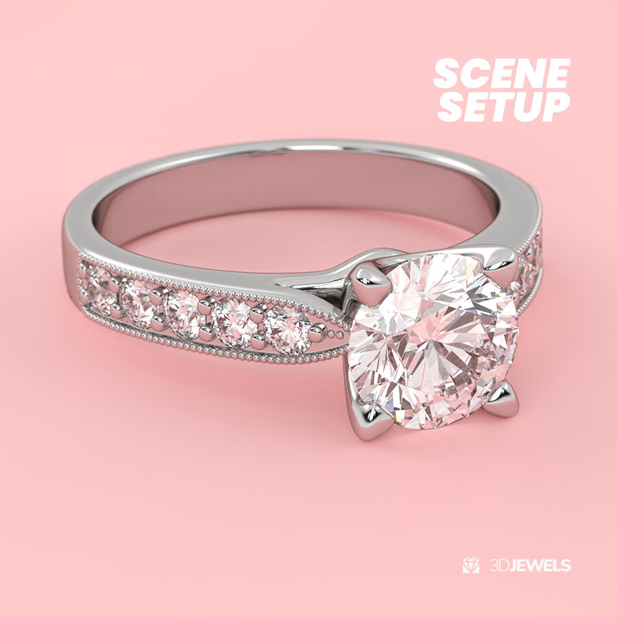 ArtStation - Pre-made Realistic Scene Setup for Jewelry Rendering with ...
