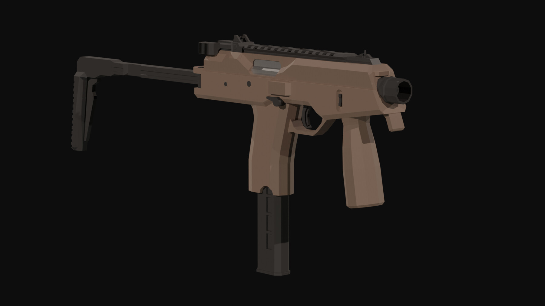 ArtStation - MP9 Low Poly | Game Assets