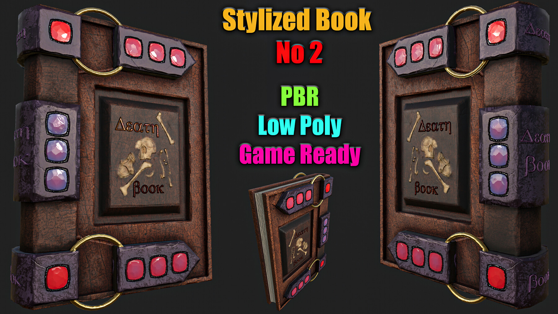 ArtStation - Stylized Books Pack Vol 1 | Game Assets