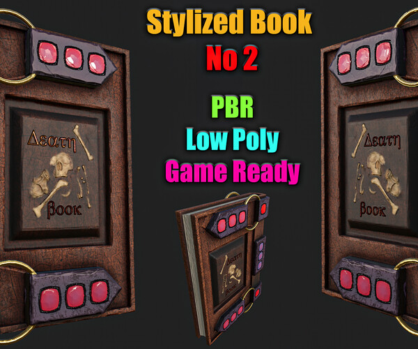ArtStation - Stylized Books Pack Vol 1 | Game Assets