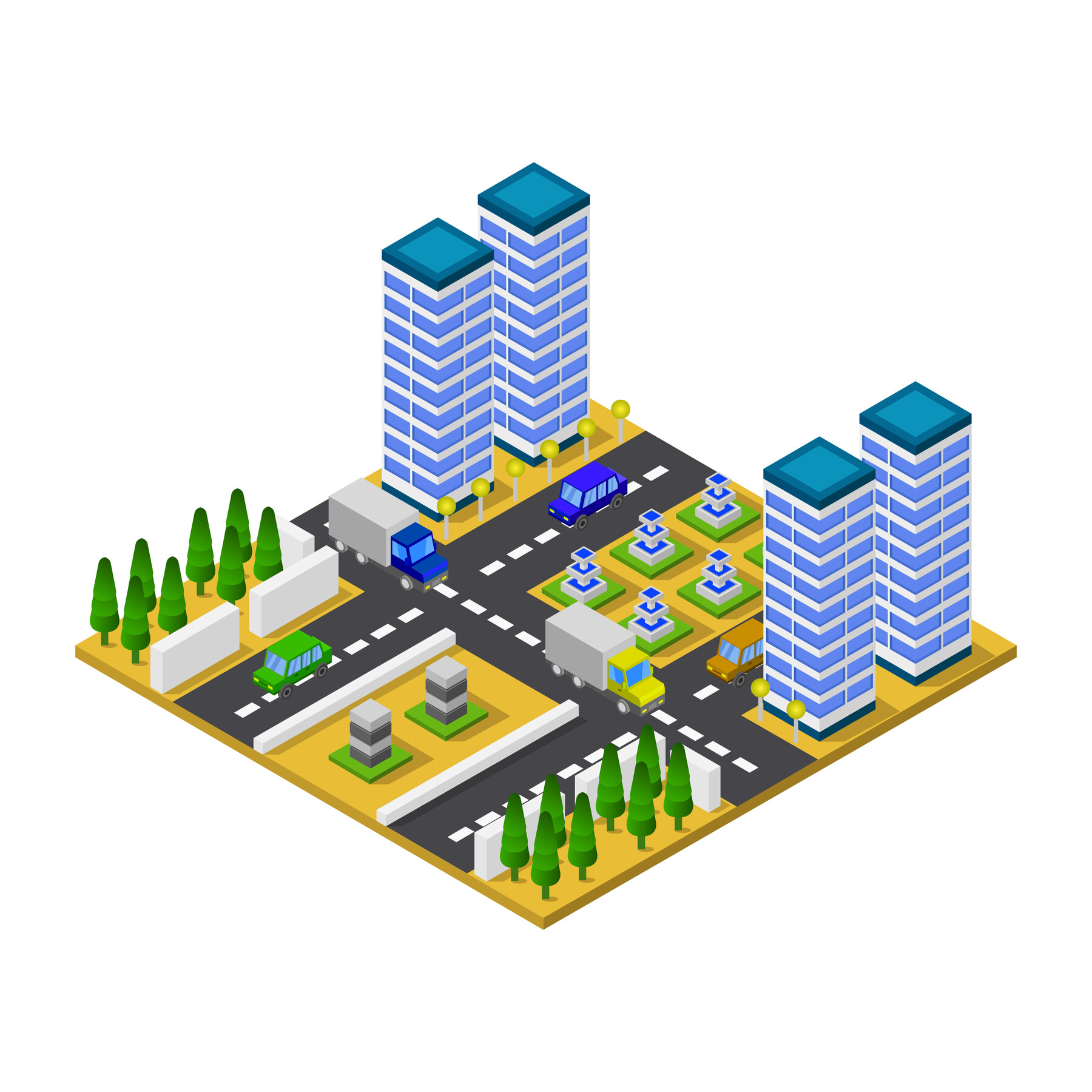 ArtStation - Isometric city | Artworks
