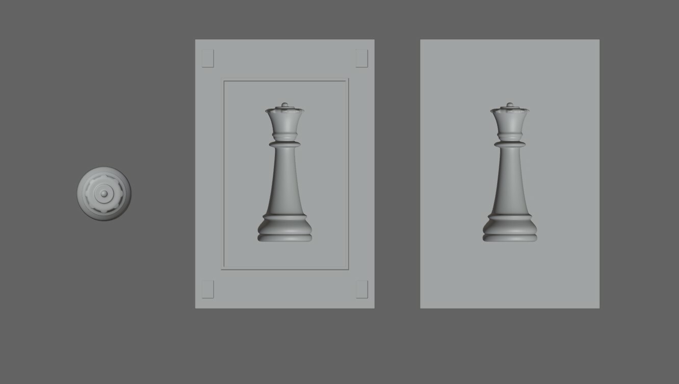 ArtStation - Mold for Queen - Chess Game - Form - Xadrez Molde Forma 3D ...