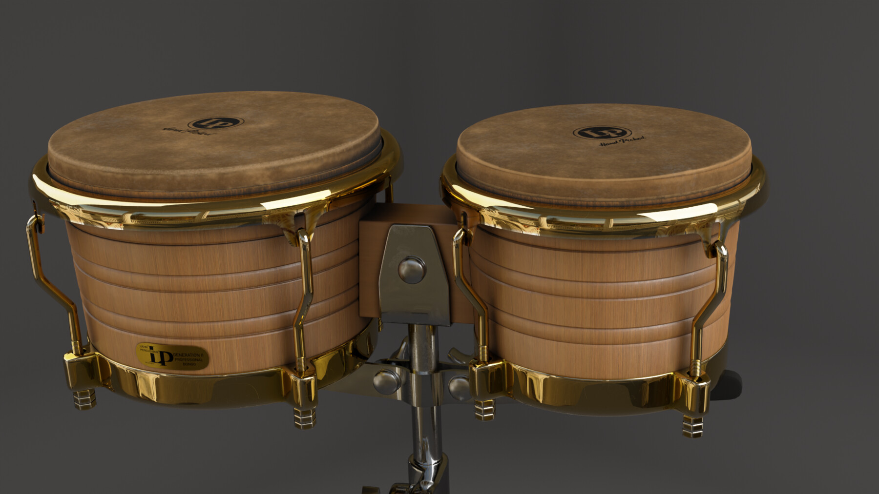 ArtStation - Bongos percussion high-poly PBR 3D model | Resources