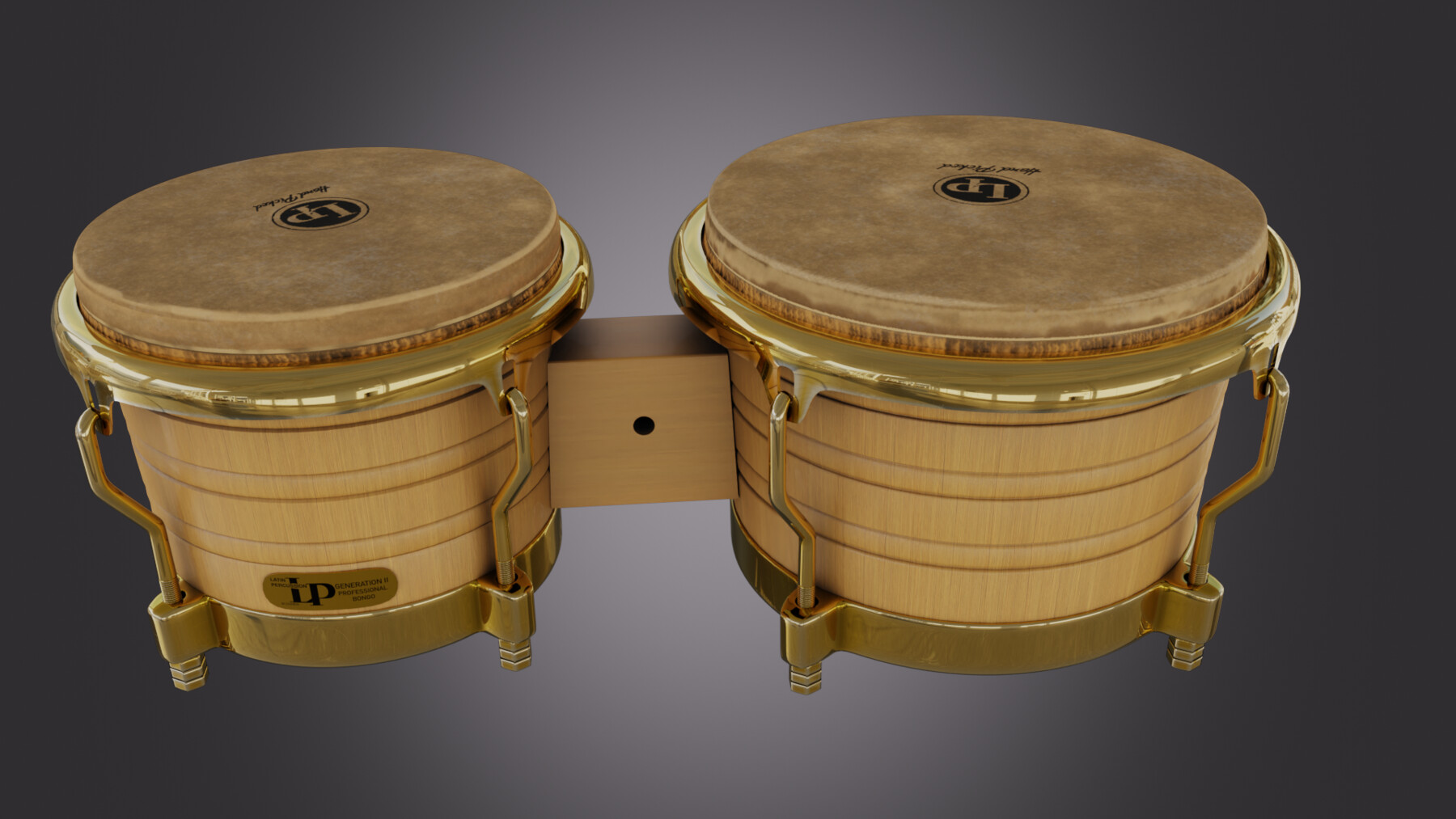ArtStation - Bongos percussion high-poly PBR 3D model | Resources