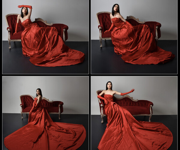 ArtStation - x125 Red Vampire Queen - Pose Reference Pack | Resources