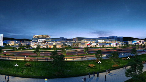 ArtStation - Senior shopping mall night view | Resources