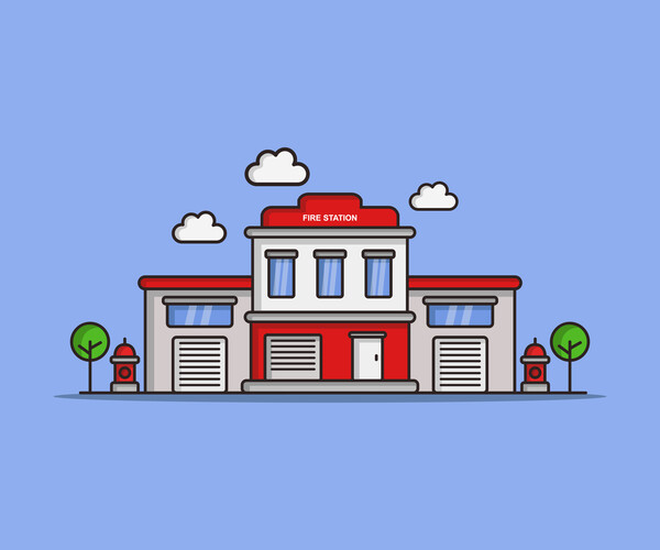 ArtStation - Fire stations | Artworks