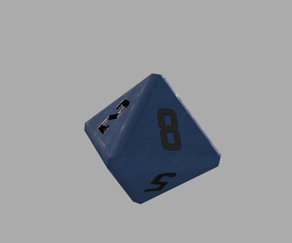 ArtStation - Dice d8 game ready PBR | Game Assets