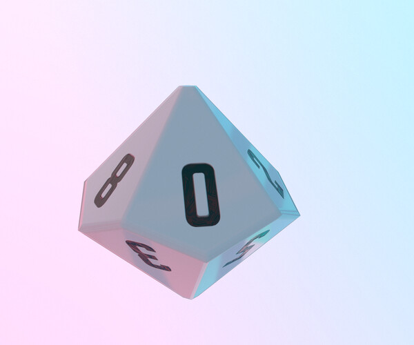 ArtStation - Dice d10 game ready PBR | Game Assets