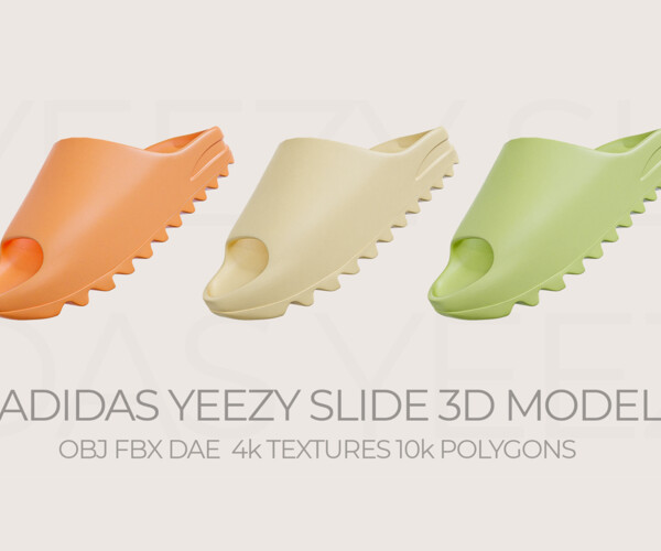ArtStation - Adidas Yeezy Slide 3d model | Game Assets