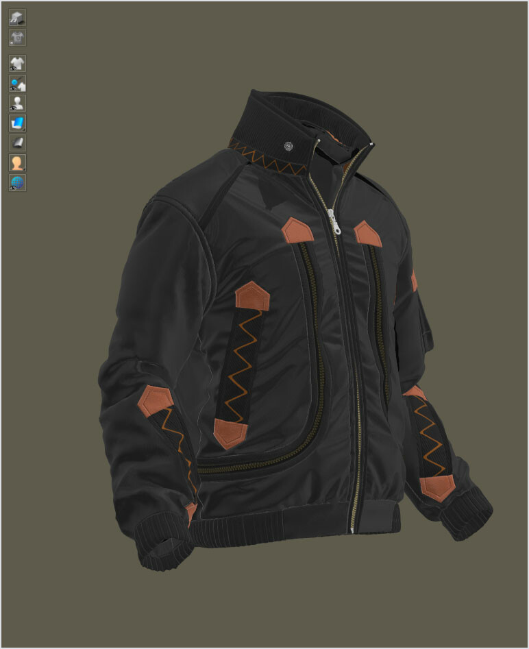 ArtStation - The Jacket 05 - 74 Marvelous Designer and Clo3D | Game Assets
