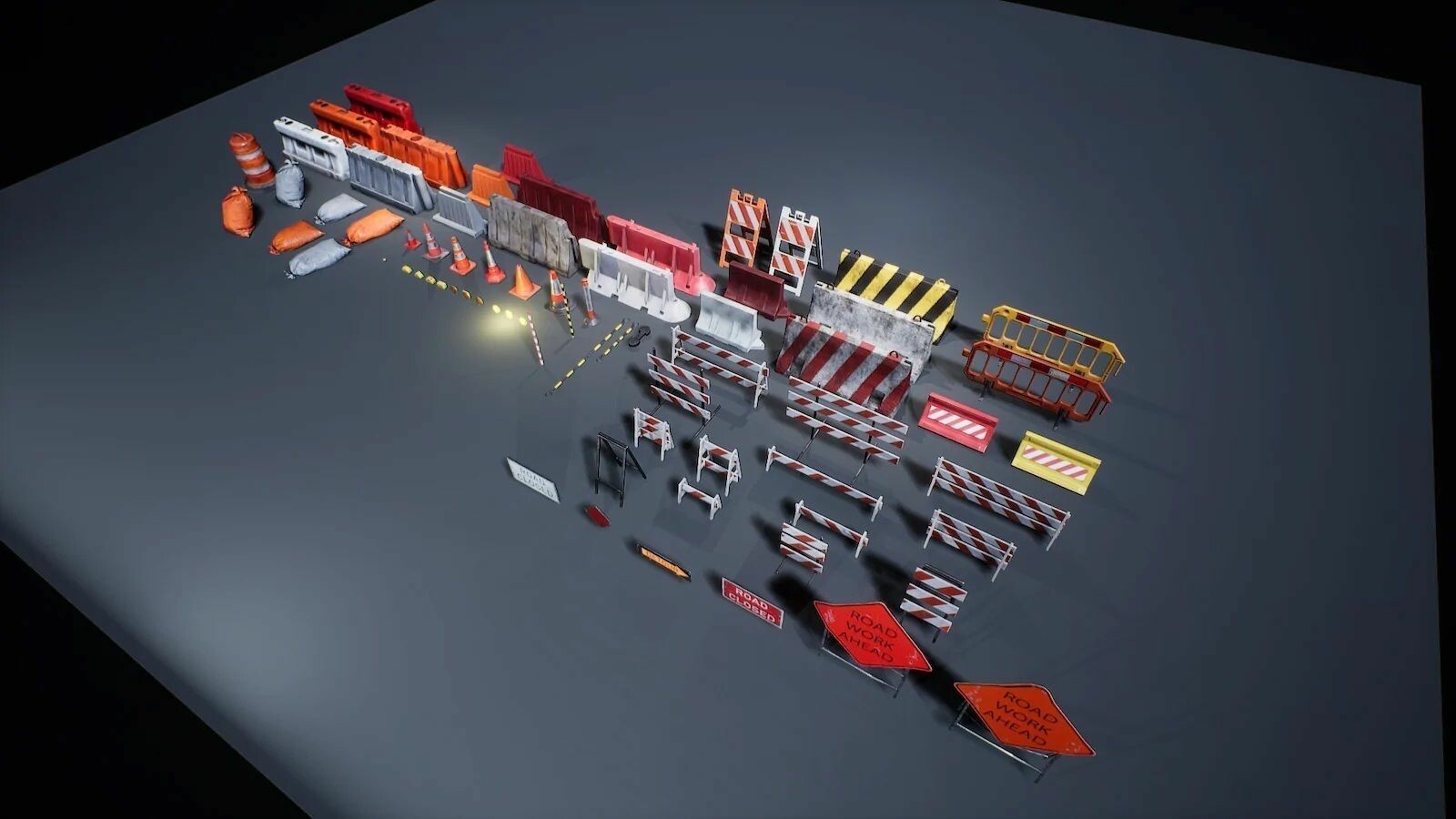 ArtStation - Barriers and Barricades | Game Assets