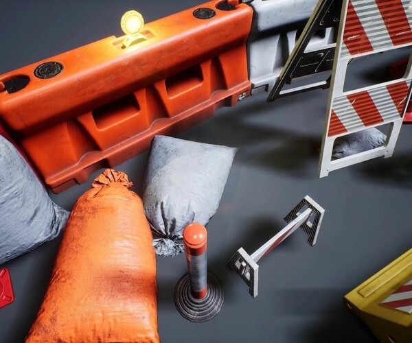 ArtStation - Barriers and Barricades | Game Assets