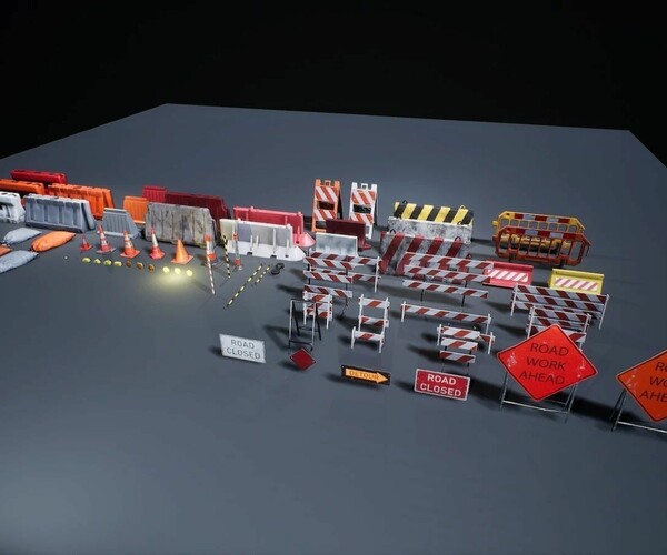 ArtStation - Barriers and Barricades | Game Assets