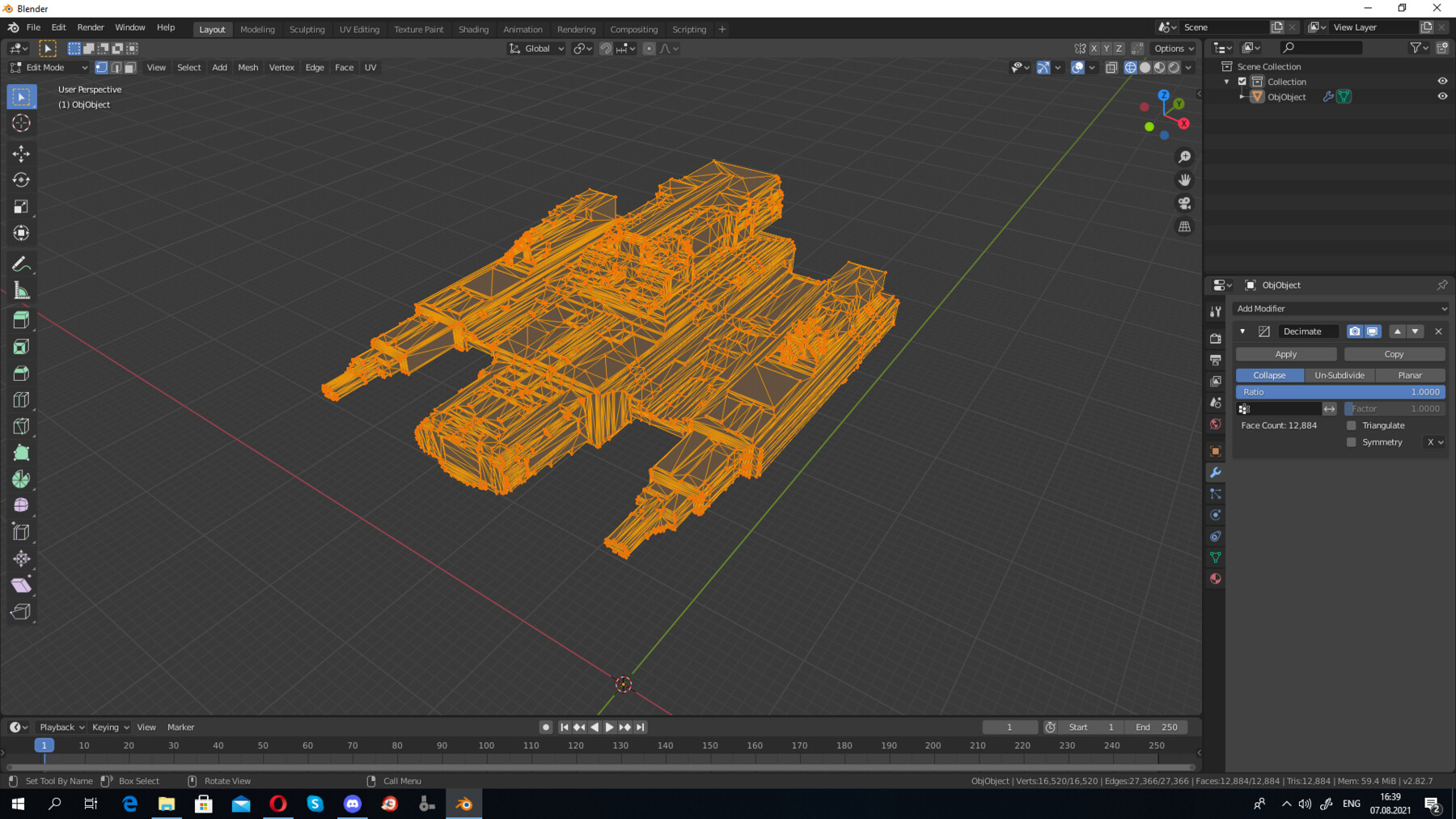 ArtStation - 3d voxel space ship | Game Assets